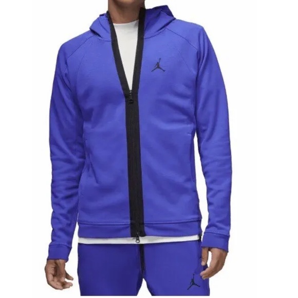 Jordan | Sweaters | New Air Jordan Mens Violet Blue Full Zipper Hoodie ...